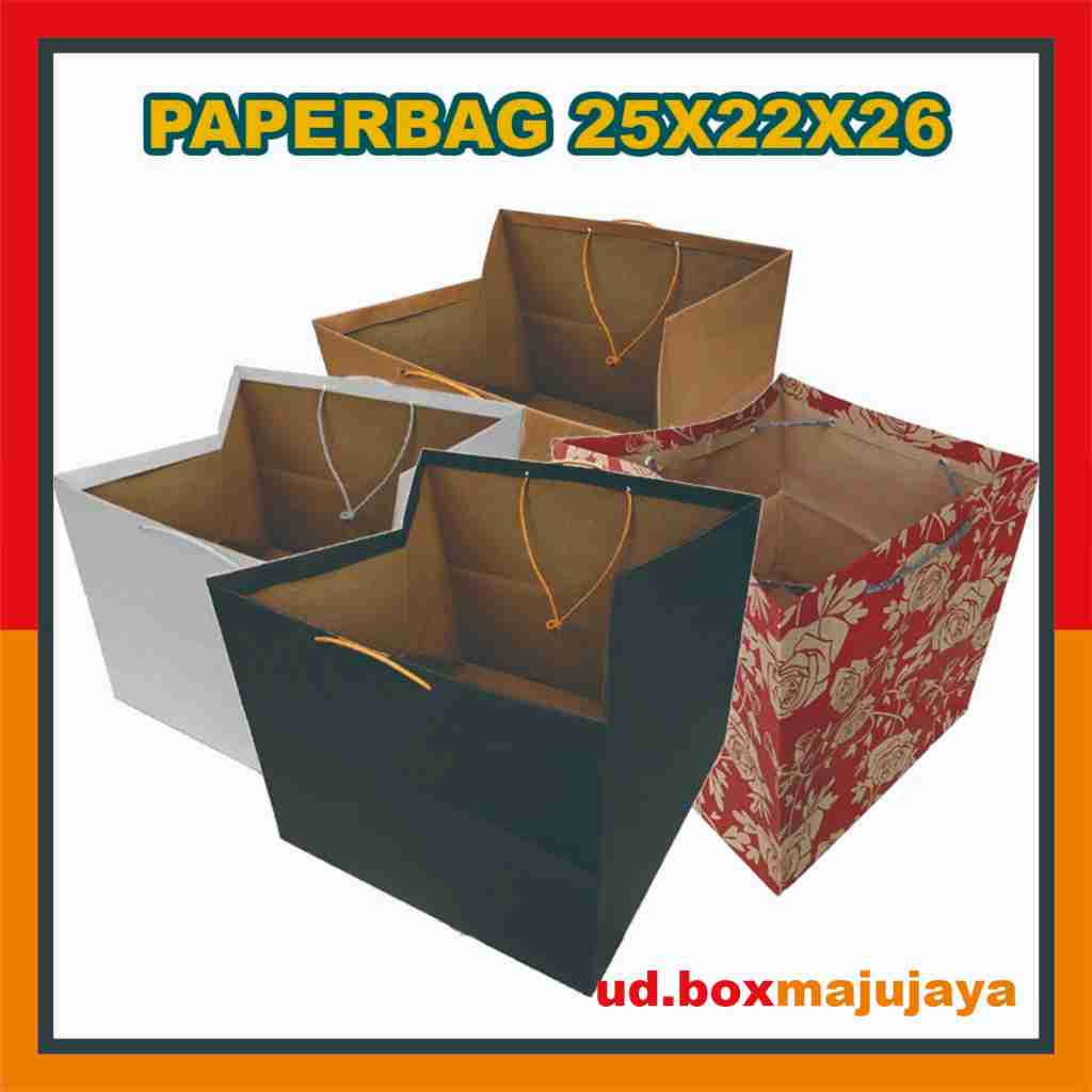 Jual Paper Bag 25X22X26 Cm (PAKET 12 PCS) / Tas Kertas / Tas Kado / Tas ...