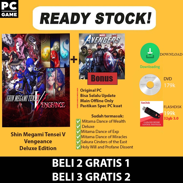 Jual Shin Megami Tensei V Vengeance Deluxe Edition PC Original | Shopee Indonesia