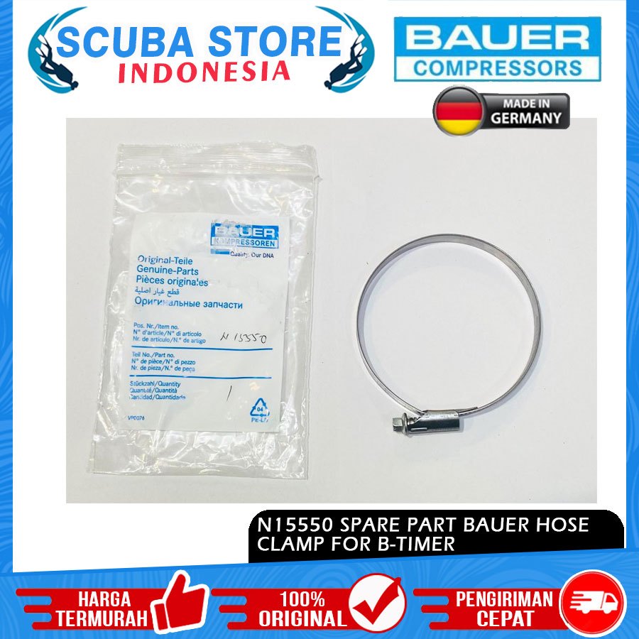 Jual N15550 Spare Part Compressor Bauer Hose Clamp For B-Timer Original ...
