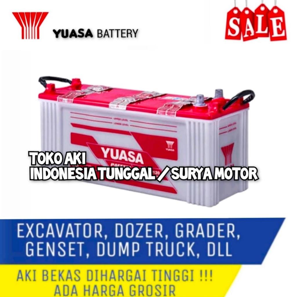Jual AKI YUASA N200 EXCAVATOR GRADER DOZER KOMATSU TRACTOR BUS KAPAL LIFT GENSET | Shopee Indonesia