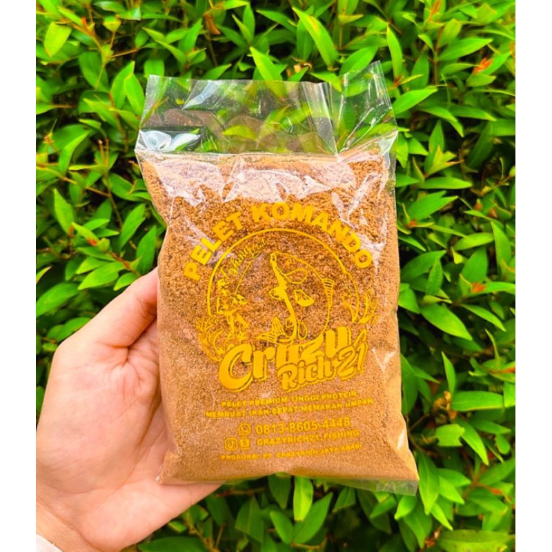 Jual PELET KOMANDO (200 GRAM) CRAZY RICH 21 FISHING | PELET PROTEIN ...