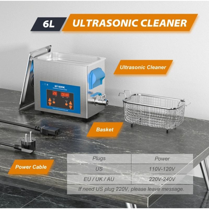 Jual Ultrasonic Cleaner 6L GT Sonic R6 Degas Digital Mesin Cuci ...