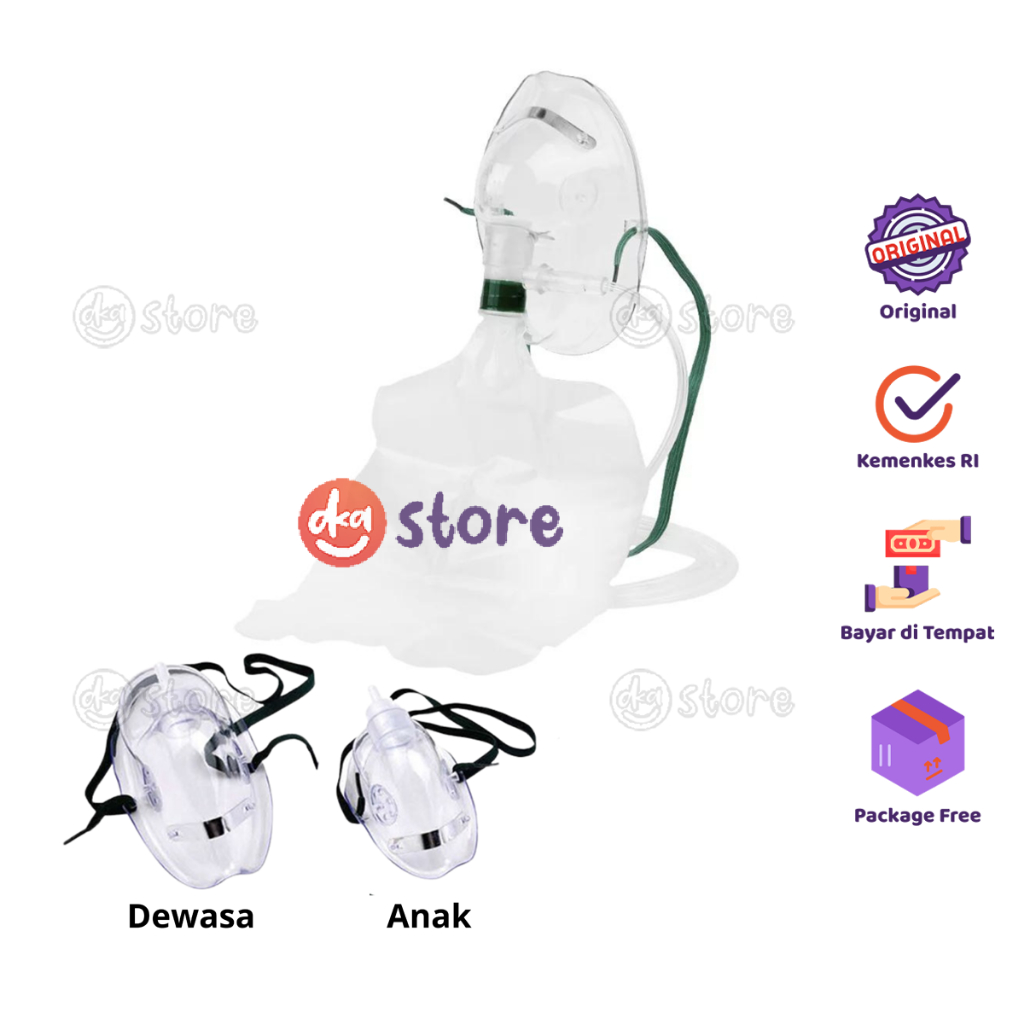 Jual Non Rebreathing Mask Gea / Masker Oksigen NRM Kantung Anak Dewasa ...
