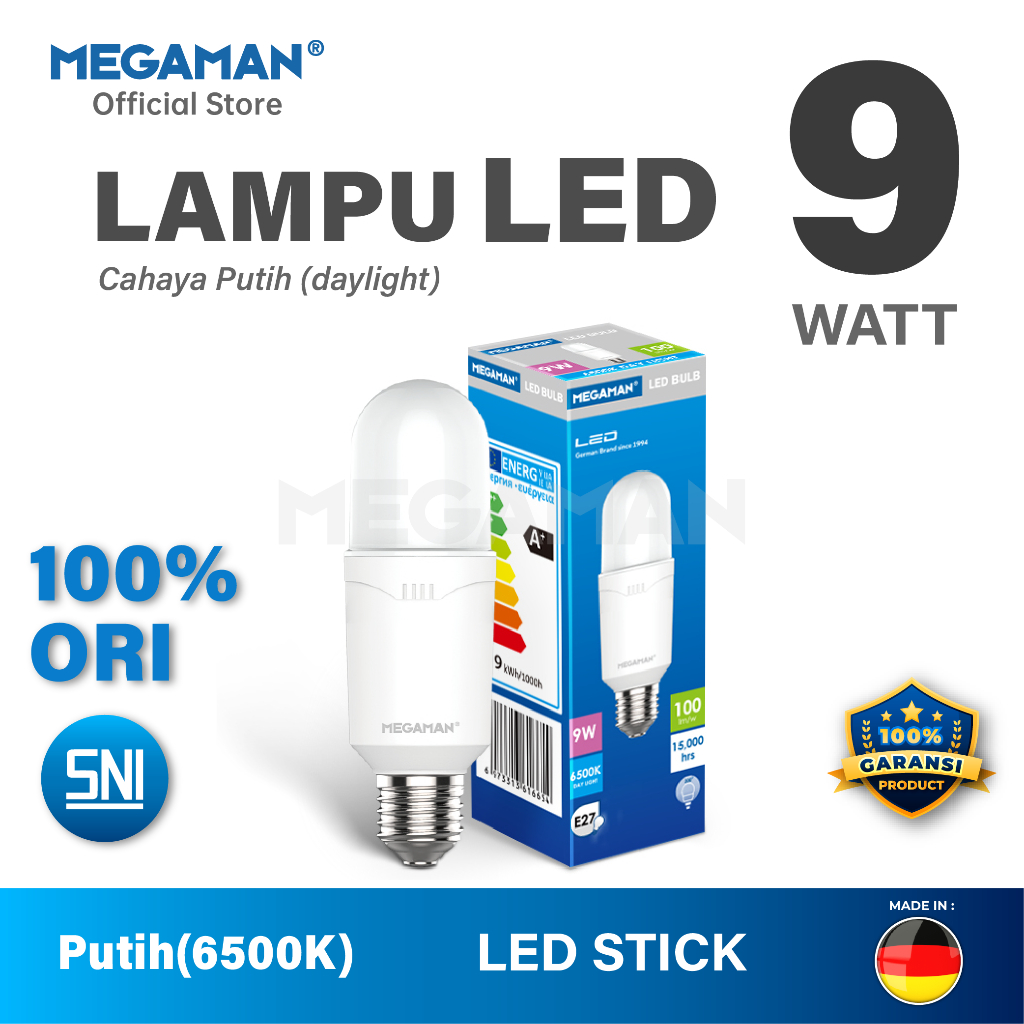 Jual Lampu LED 9 Watt Megaman STICK YTP38Z1 Kuning dan Putih | Shopee Indonesia