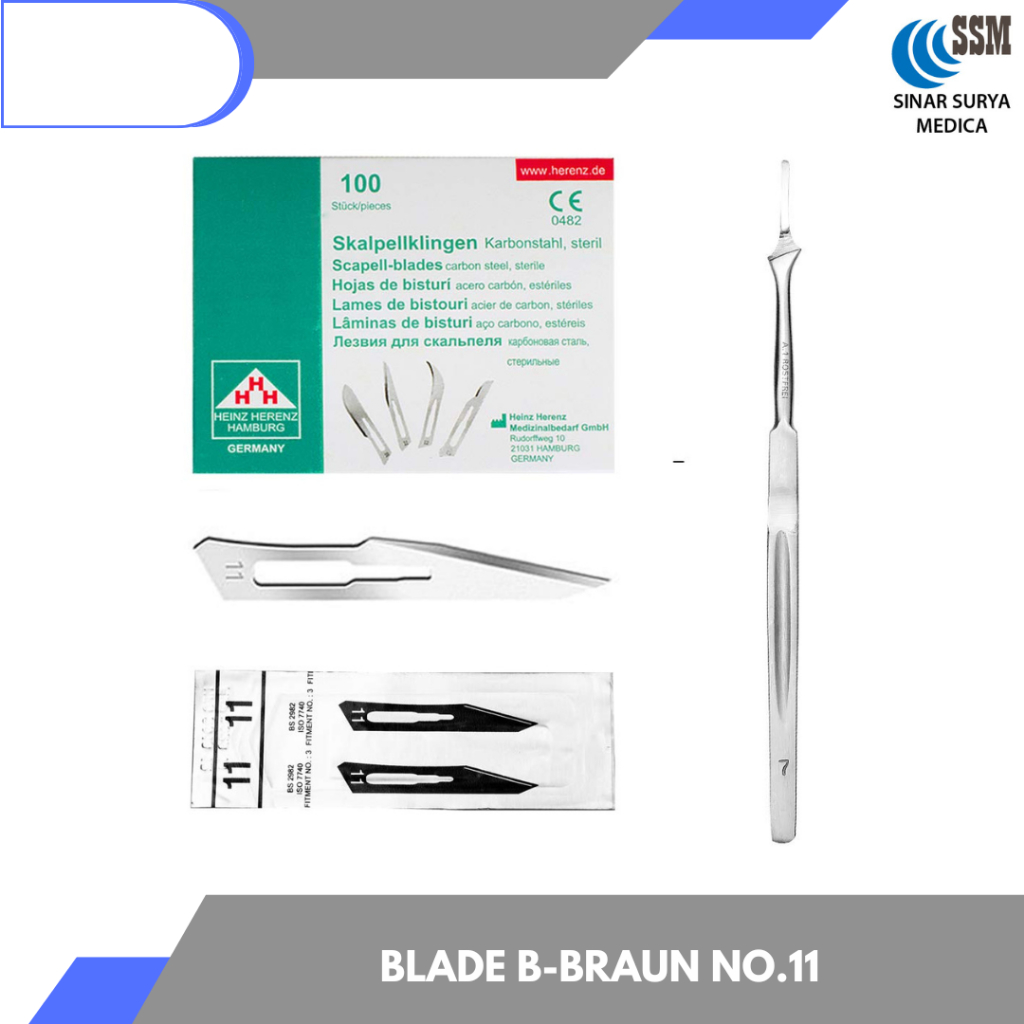 Jual B Braun Aesculap Bisturi No 11 / Pisau Bedah B Braun | Shopee ...