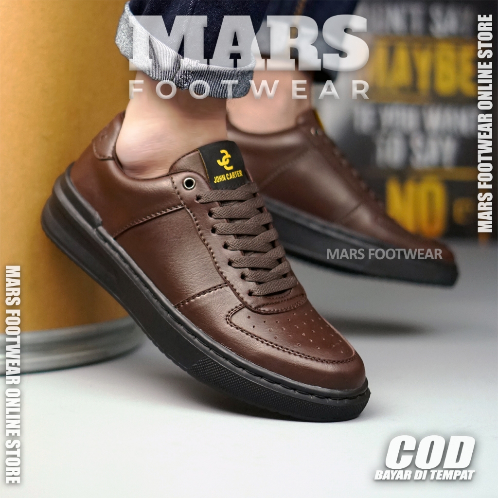 Jual Mars x AMIGO Brown Sepatu Sneakers Fashion Casual Pria Original ...
