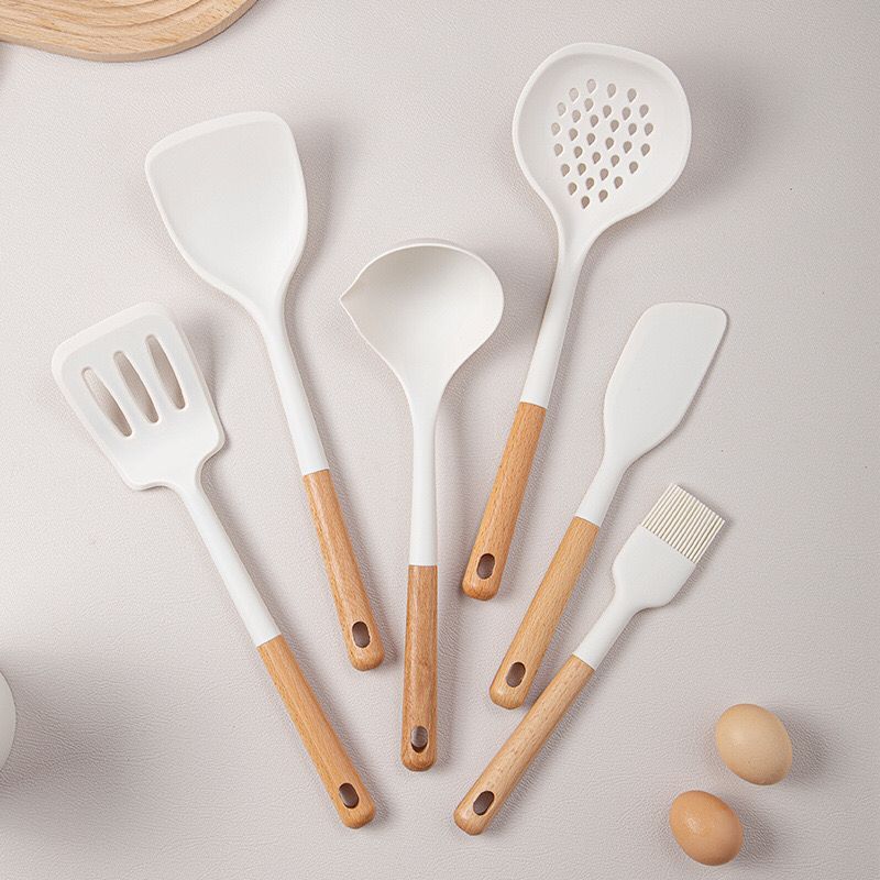 Jual [MS] Sendok Masak Silikon Spatula Masak Sutil Silikon Tahan Panas ...