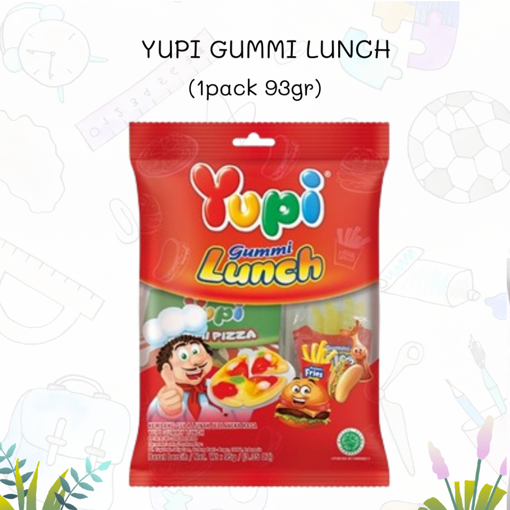 Jual YUPI GUMMY LUNCH 93gr | Shopee Indonesia