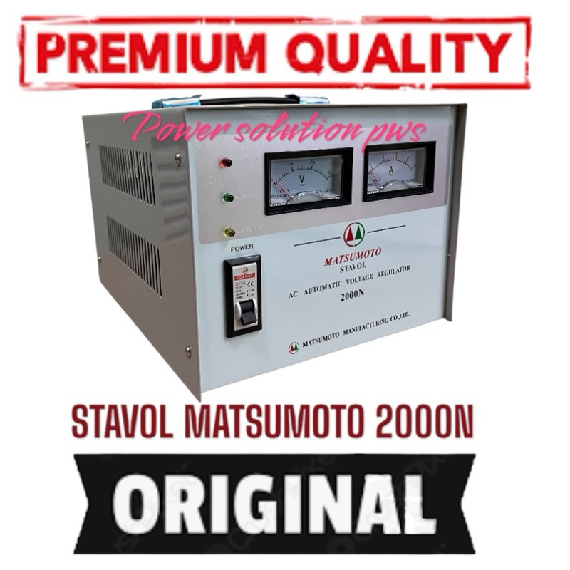 Jual Stabilizer Matsumoto 2000N Stavol Matsumoto 2000 Watt Stabiliser ...