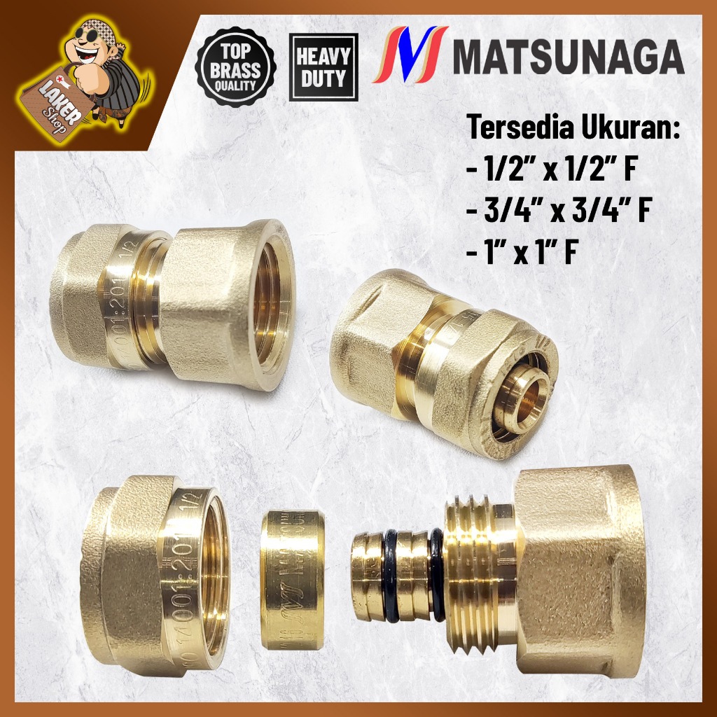 Jual MATSUNAGA SAMBUNGAN UNION PIPA AIR PANAS KUNINGAN – PIPA X ULIR ...