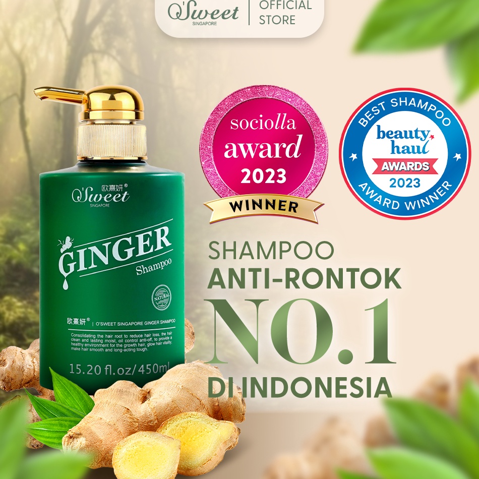 Jual KODE E99H OSweet Singapore Ginger Shampoo Shampoo Anti Rontok ...