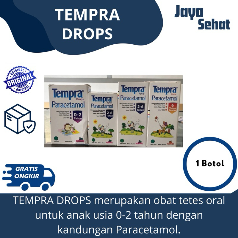 Jual TEMPRA SIRUP 30ML/ TEMPRA SIRUP 60 ML/ TEMPRA FORTE SIRUP 60ML/ TEMPRA DROP | Shopee Indonesia