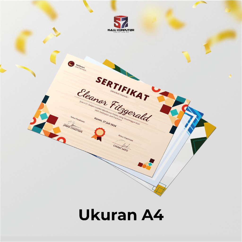 Jual CETAK / PRINT SERTIFIKAT DAN PIAGAM | Shopee Indonesia
