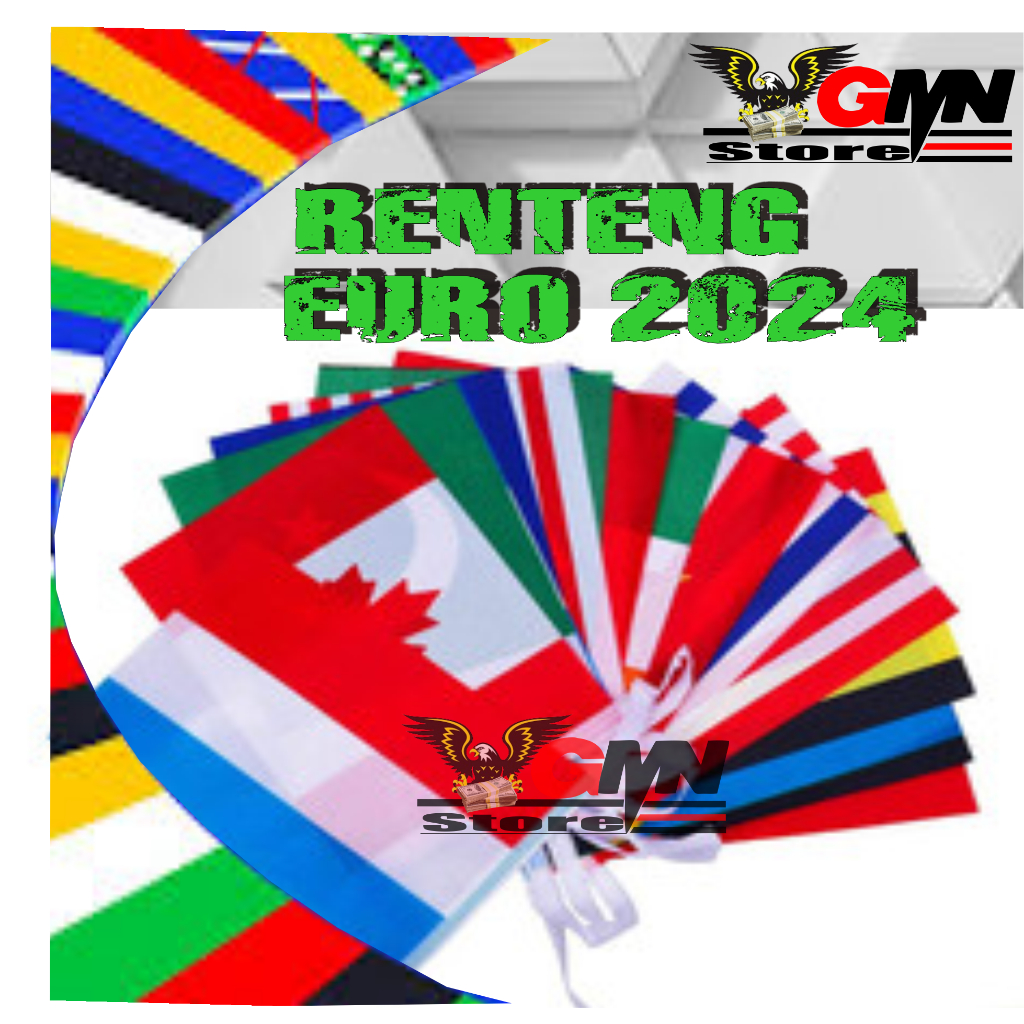 Jual BENDERA EURO 2024 || BENDERA RENTENG EURO 2024 | Shopee Indonesia