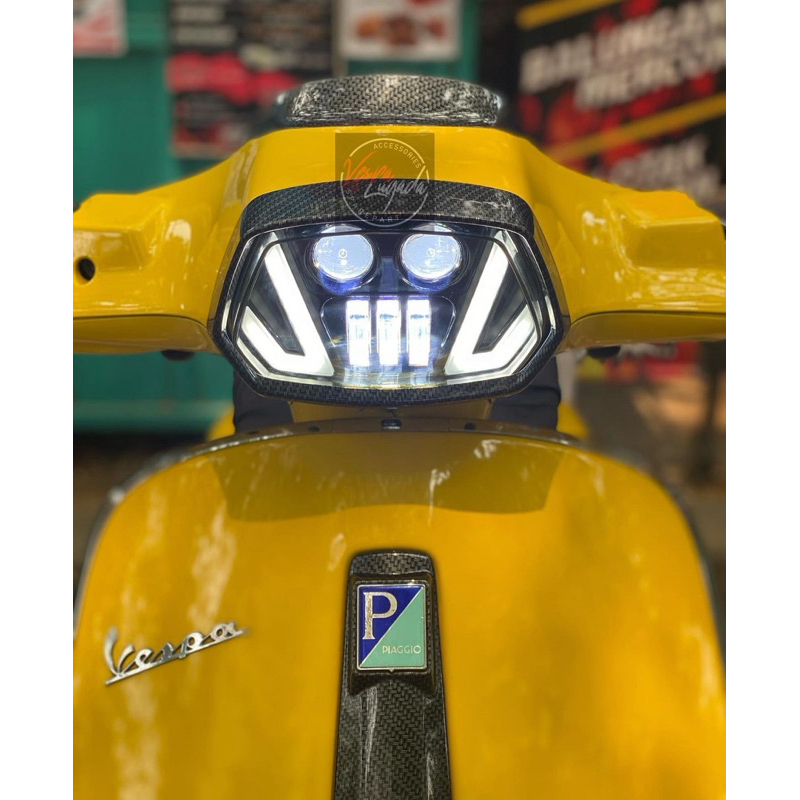 Jual headlamp daymaker JB Design model hd corse vespa sprint 3v iget ...