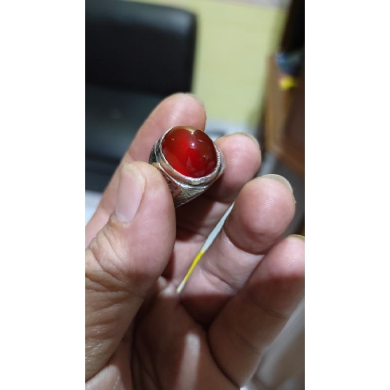 Jual BATU CHALCEDONY OBI BACAN MERAH SUPER MERAH LAMPU REM RARE ...