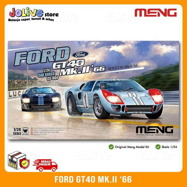 Jual MENG FORD GT40 Mk.II 1966 Meng Vehicle Model Kit | Shopee Indonesia