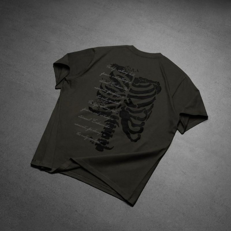 Jual RUCAS FALLEN ANGEL WINGS SKELETON TEE - GRADIENT BROWN LEATHER ...