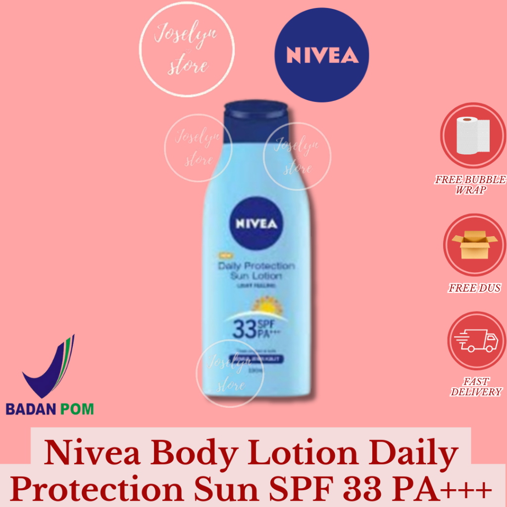 Jual Nivea Body Lotion Daily Protection Sun SPF 33 PA+++ | Shopee Indonesia