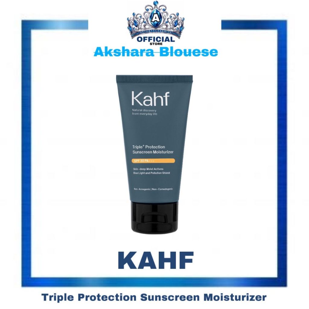 Jual Kahf Triple+ Protection Sunscreen Moisturizer SPF 30 PA+++ 30 ml ...