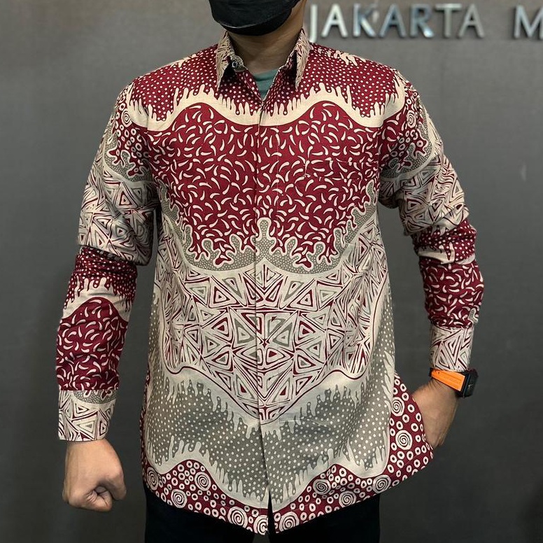 Jual 66 COD KEMEJA BATIK PRIA LENGAN PANJANG KATUN PRIMA HALUS LAPIS ...