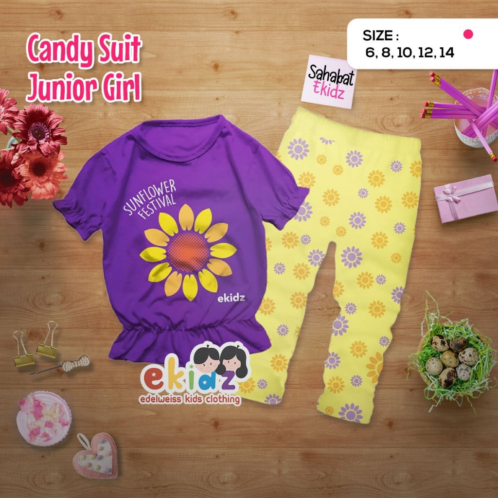 Jual SALE 50% - Setelan Anak Perempuan EKidz Candy Suit Junior Girl ...