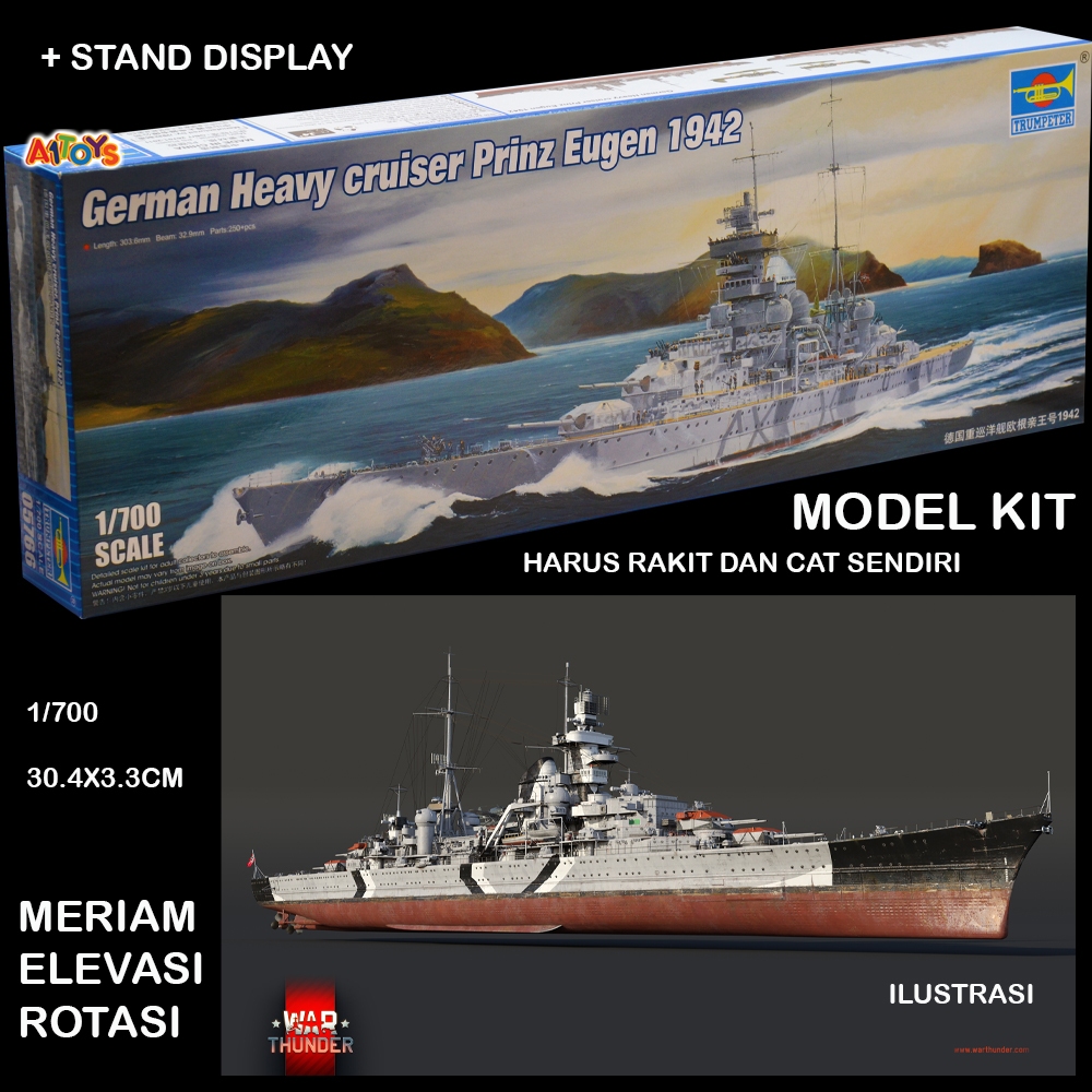 Jual Model kit kapal perang model kit kapal selam model kit kapal induk model kit battleship ...
