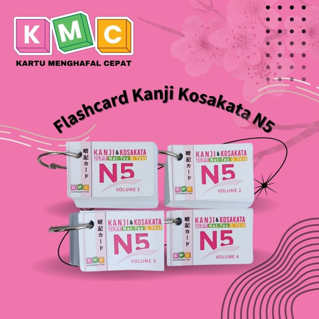 Jual Flashcard Kanji Kosakata N5 504 Kanji | Shopee Indonesia