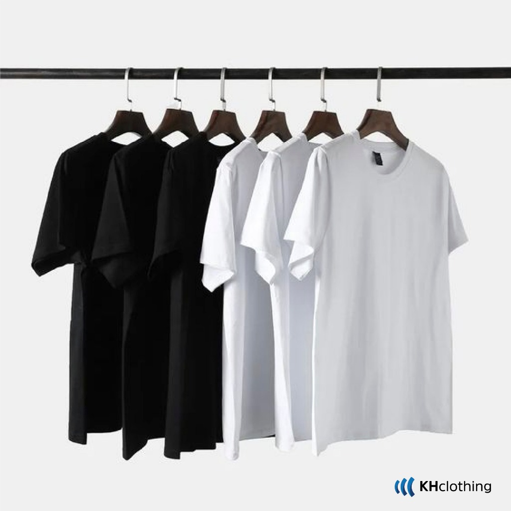 Jual Kaos Polos Distro Pria Wanita Cotton Combed 30s Premium Kaos Hitam ...