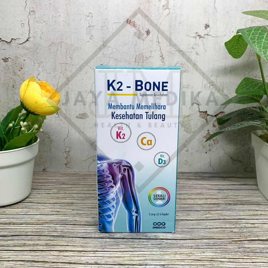 Jual K2-BONE box isi 30 Kaplet - Suplemen Kesehatan Tulang / Kalsium ...