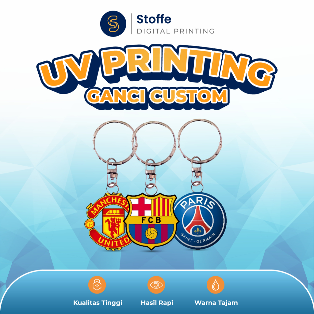 Jual Gantungan Kunci Akrilik Custom Cetak UV I Ganci Custom I Custom UV ...
