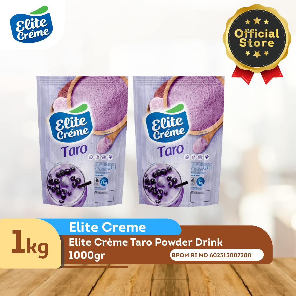 Jual Elite Creme Powder Drink Taro 1 kg x2 | Shopee Indonesia