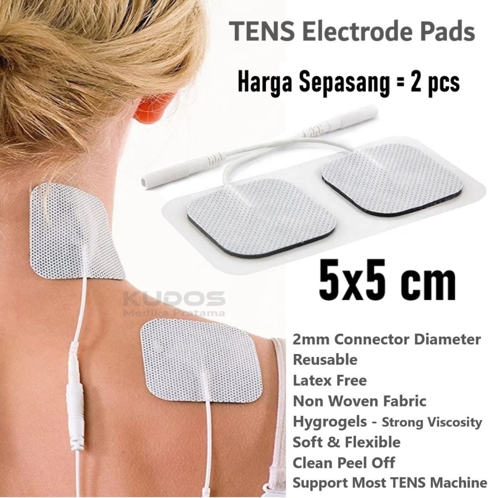Jual Electrode Pad TENS EMS Stimulator Fisioterapi Pijat Elektrik ...