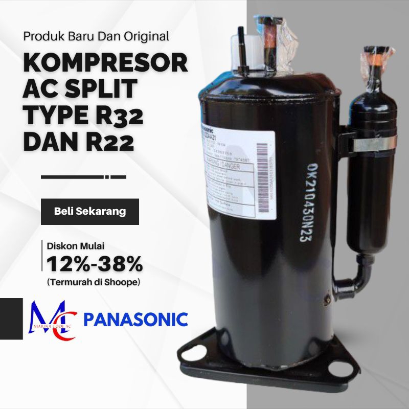 Jual Kompresor AC Split Baru Panasonic- Tersedia dalam Ukuran 0,5 PK, 3 ...
