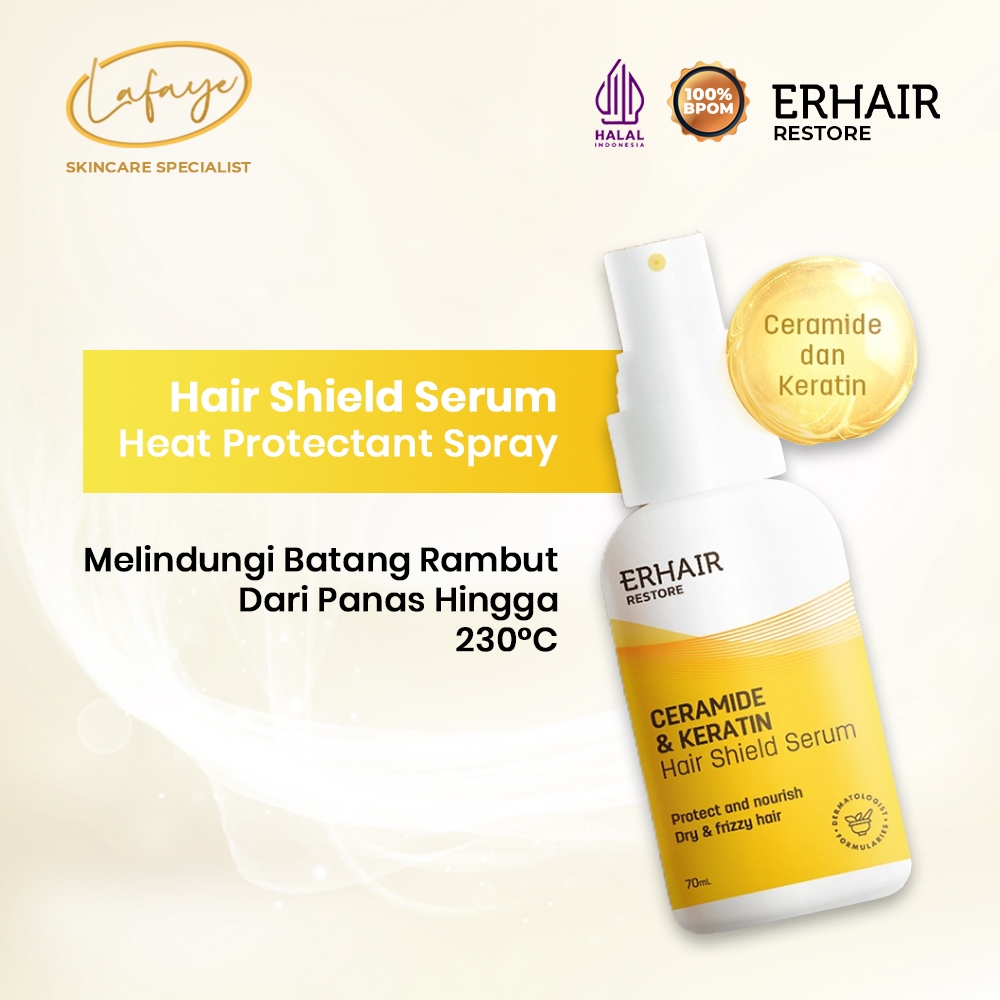 Jual ERHA ERHAIR Serum Rambut Restore Ceramide & Keratin Hair Shield ...