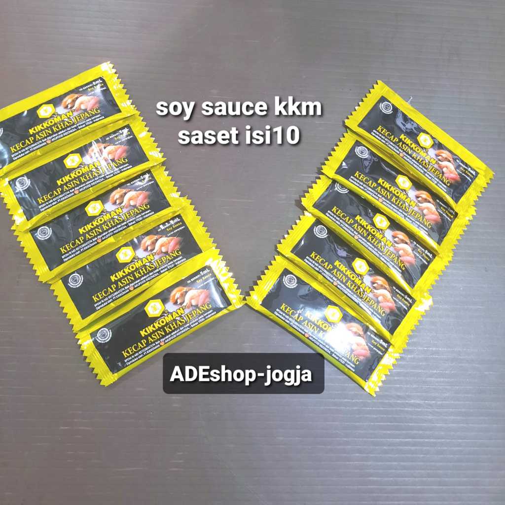 Jual Kikkoman Soy Sauce Shoyu Kecap Asin Sachet sushi jepang sashimi 5 ...