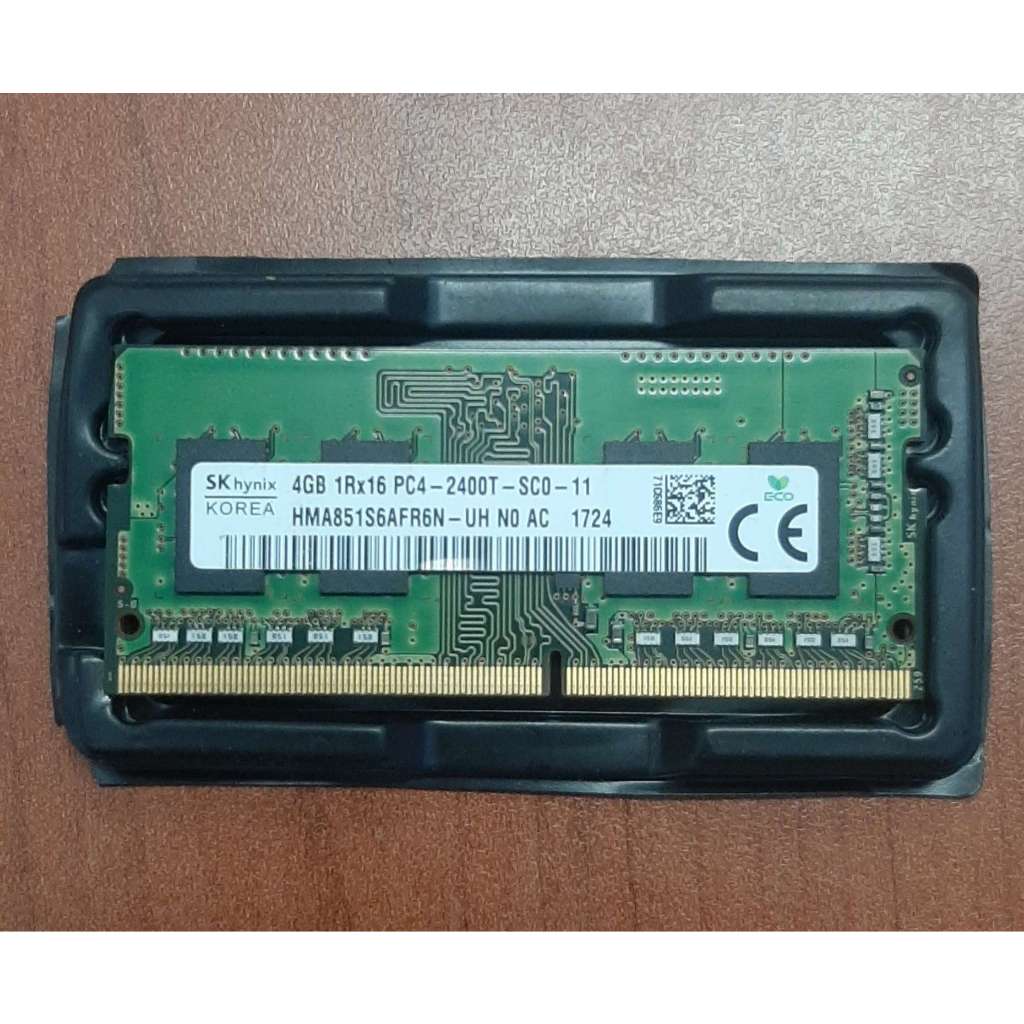 Jual RAM LAPTOP SK Hynix DDR4 4GB 1Rx16 PC4-2400T-SC0-11 - 2400T MHZ (SECOND) | Shopee Indonesia