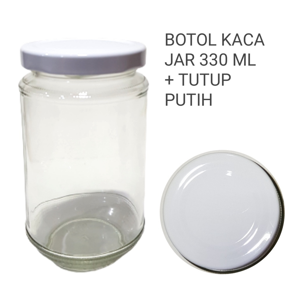 Jual / 6 ( ENAM) BOTOL KACA SILINDER 330 ML BARU + tutup seng / BOTOL ...
