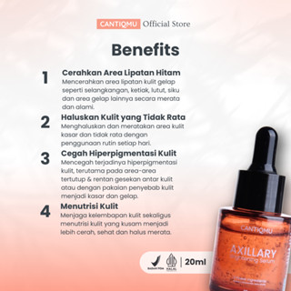 Jual CANTIQMU Axillary Brightening Serum Perawatan Ketiak Pencerah ...
