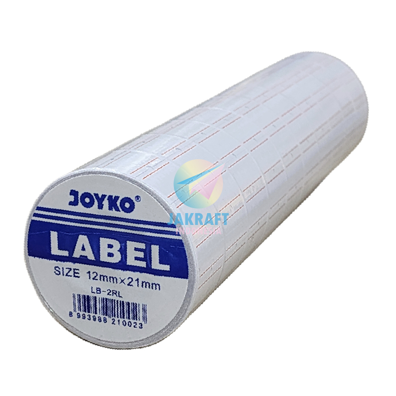 Jual (10 Roll) GROSIR Label Alat Cetak Harga 1 Baris Line JOYKO LB-2RL ...