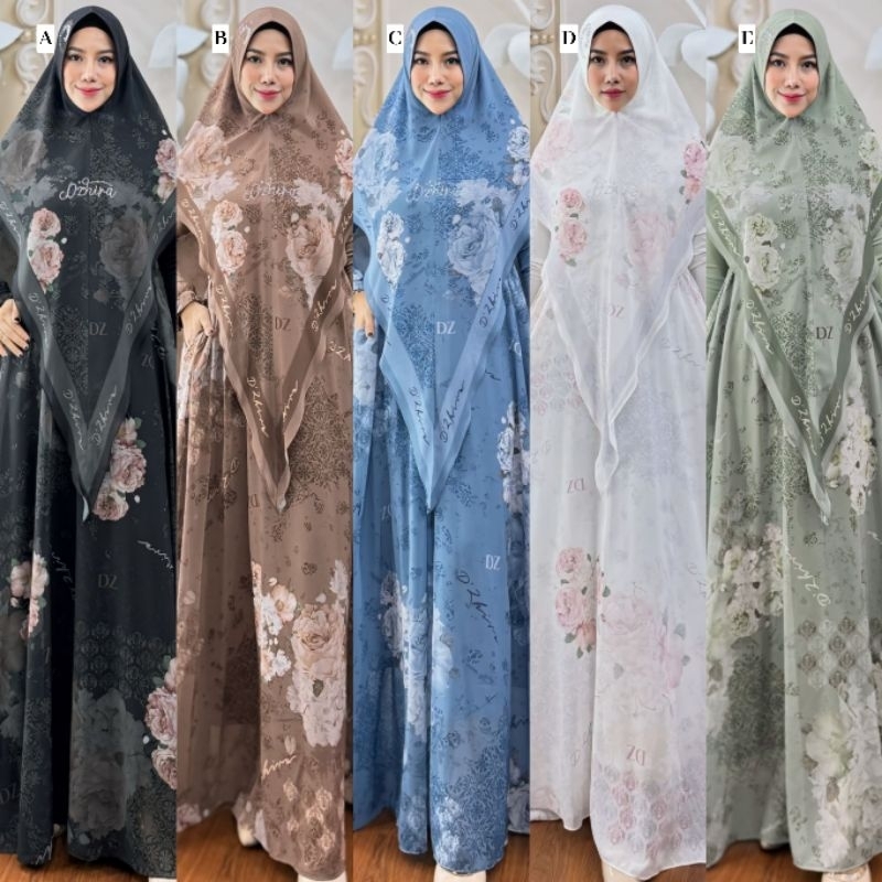 Jual Adha Series Syari Hitam Putih Umroh Haji by Dzhira Zhira sld | Shopee Indonesia