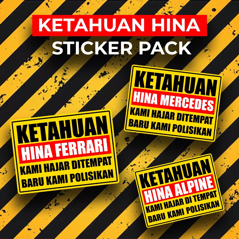 Jual STICKER F1 KETAHUAN HINA (panjang 8cm) FERRARI, MERCEDES, MCLAREN ...