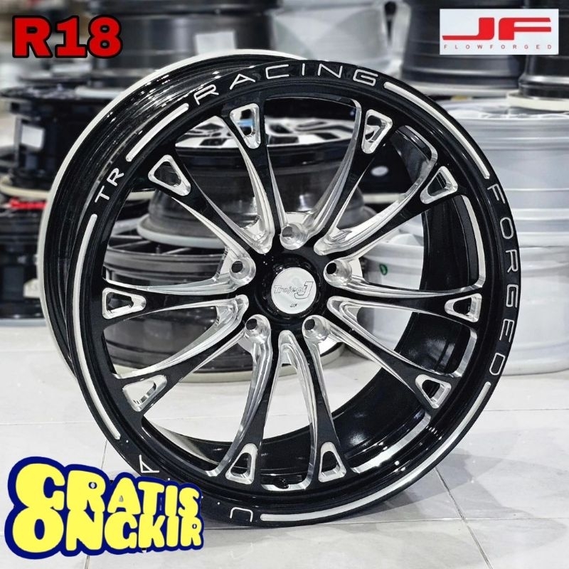 Jual velg mobil ring 18 lebar 8,5 JF LUXURY DRAG FLOW FORMING velg racing mobil r18 velg mobil ...