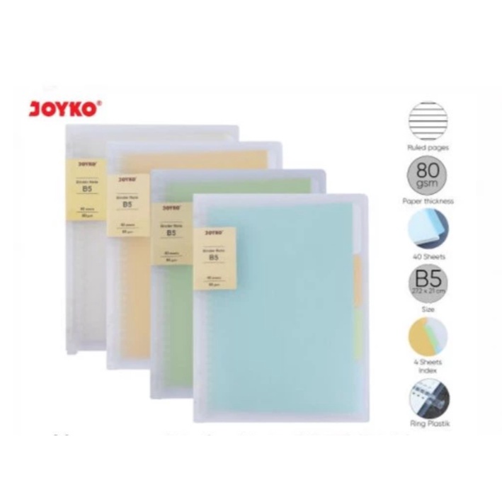 Jual SPESIAL DISCOUNT Binder Note Transparan B5TPP144 JOYKO 26 Ring Map ...