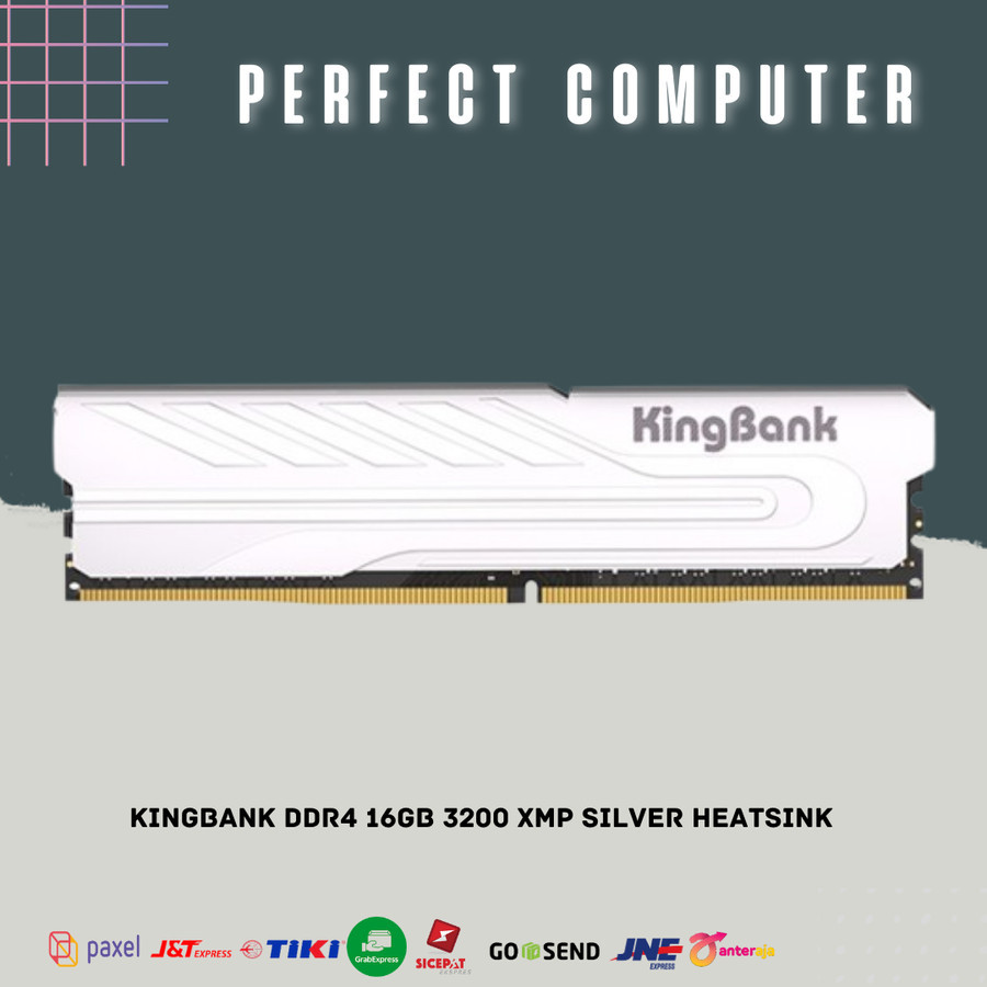 Jual RAM KINGBANK DDR4 16GB 3200 XMP SILVER HEATSINK | Shopee Indonesia