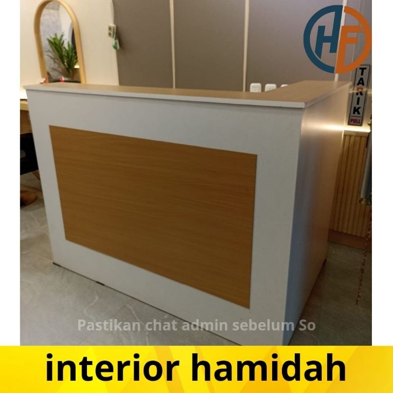 Jual MEJA KASIR LETTER L WARNA PUTIH OAK 150CM | Shopee Indonesia