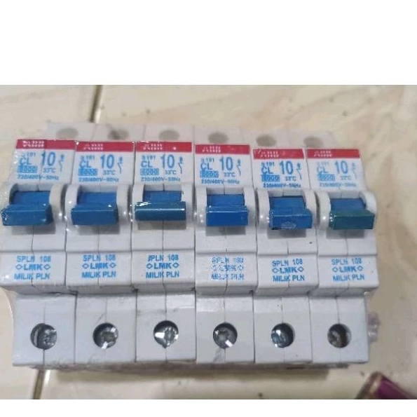 Jual MCB ABB PLN tipe 191 1phase 2A 4A 6A 10A 16A 20A 25A 35A | Shopee Indonesia