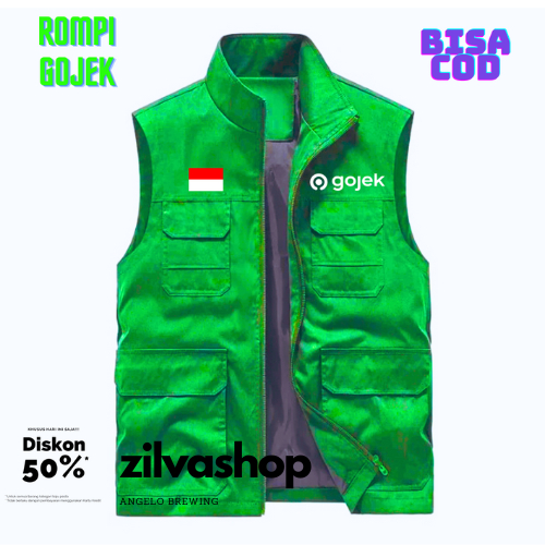 Jual Rompi GO(JEK) Terbaru Bahan Waterproof Tebal -Rompi Gojek Terbaru ...