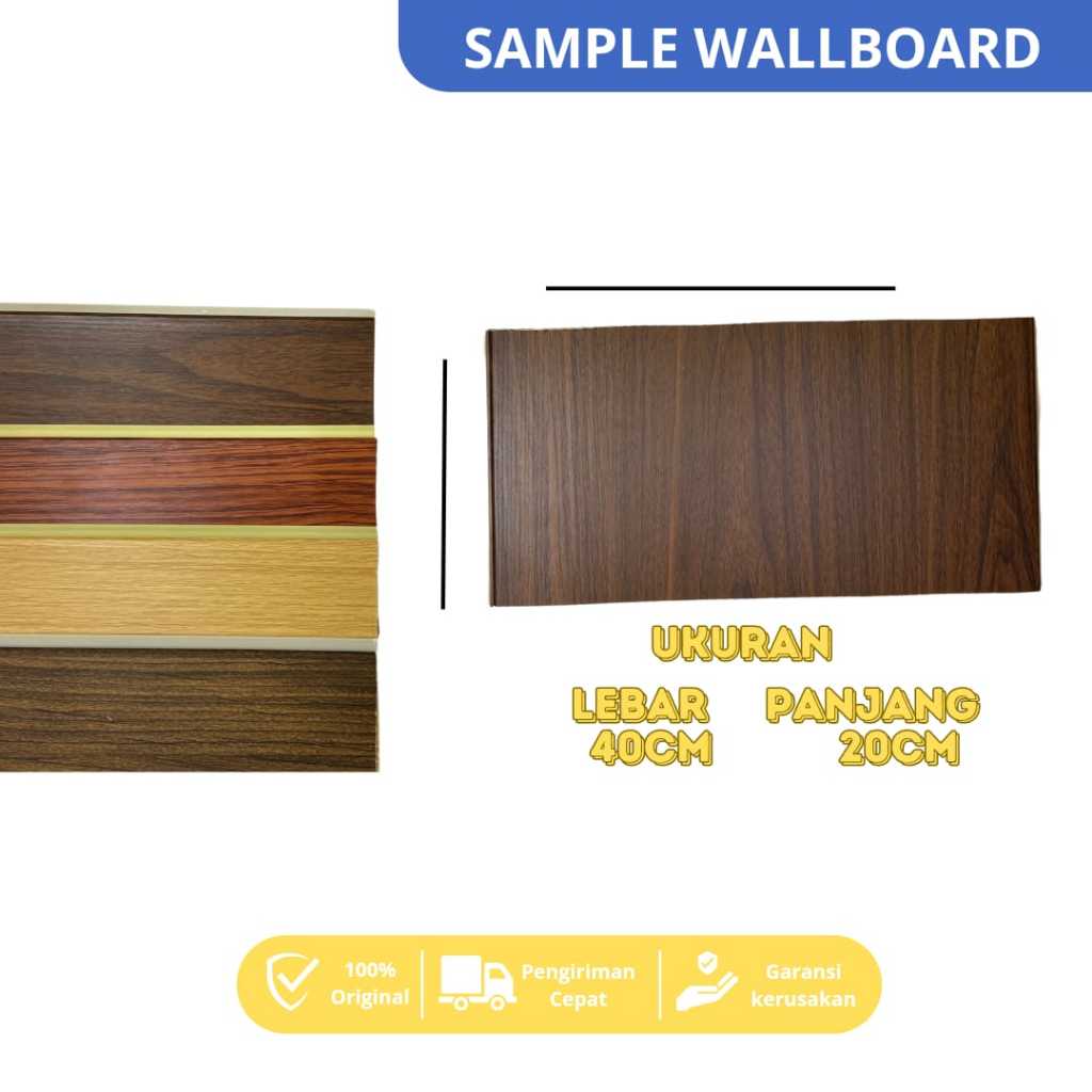 Jual SAMPLE WALLBOARD WPC/ SAMPLE WALLBOARD PANEL UKURAN 40CM X 20CM ...