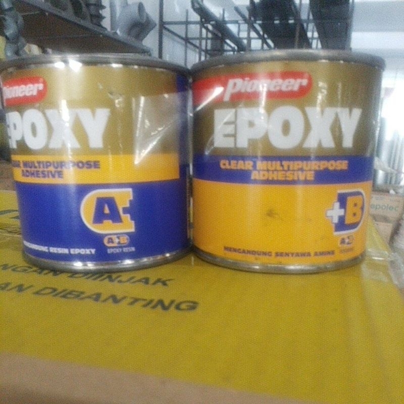 Jual LEM EPOXY CLEAR MULTIPURPOSE ADHESIVE 1/2 PINT ( 192G + 158G ...